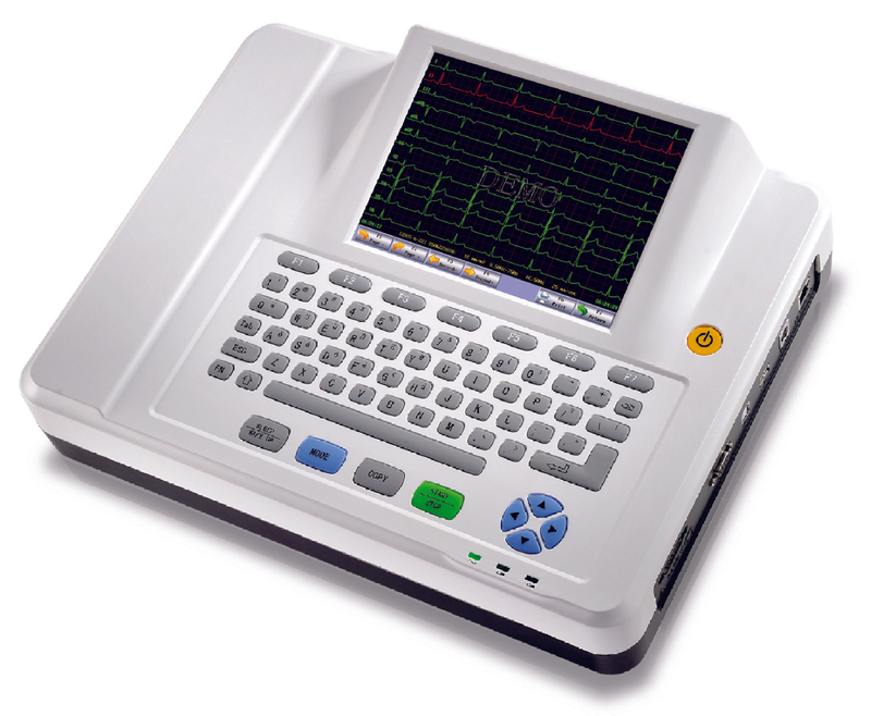 Medical Electrocardiogram 12 Channel Digital Portable ECG EKG ...